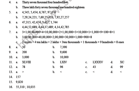 CBSE Class 4 Maths Place Value question bank CBSE Class 4 Maths Place Value question bank